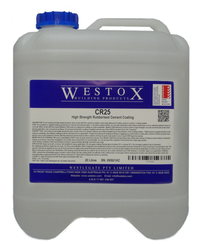 CR25 - Positive & Negative Waterproofing Coating - Westox