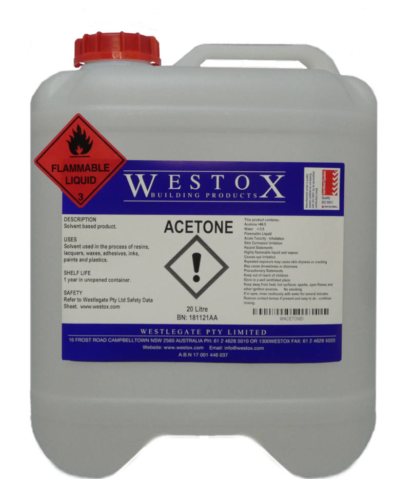 Acetone - DG20 Litre - Westox